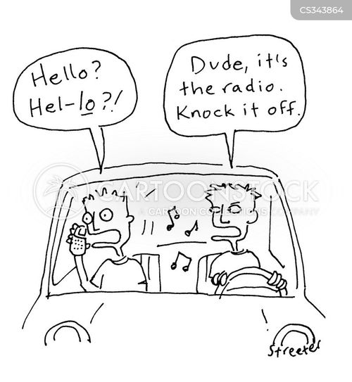 Car Radio Cartoons and Comics - funny pictures from CartoonStock