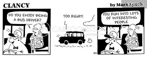 Bus Driver Cartoons and Comics - funny pictures from CartoonStock