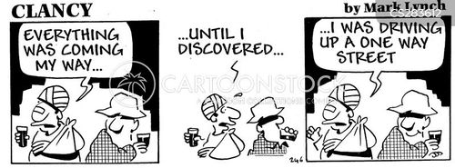 One Way Street Cartoons and Comics - funny pictures from CartoonStock