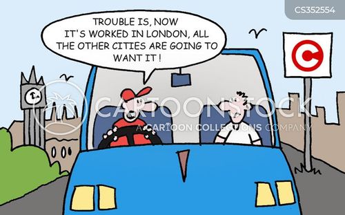 Congestion Charge Cartoons and Comics - funny pictures from CartoonStock