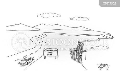 Roadworks Cartoons and Comics - funny pictures from CartoonStock