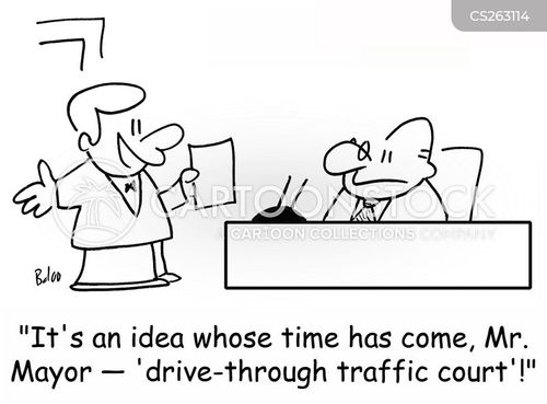 Traffic Court Cartoons and Comics - funny pictures from CartoonStock