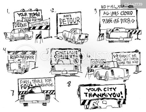 Highway Crews Cartoons and Comics - funny pictures from CartoonStock