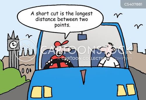 Easiest Route Cartoons and Comics - funny pictures from CartoonStock