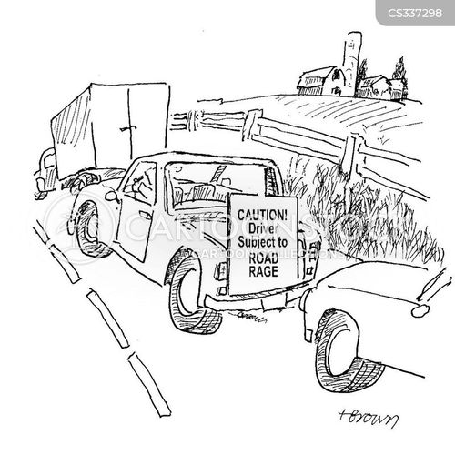 Work Zone Road Rage Cartoons