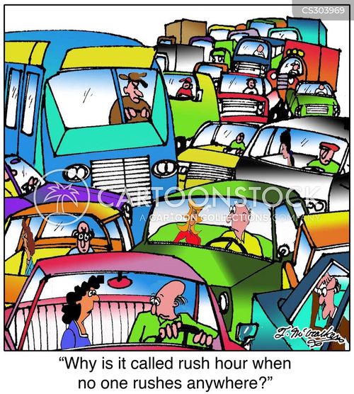 Commuter Traffic Cartoons and Comics - funny pictures from CartoonStock