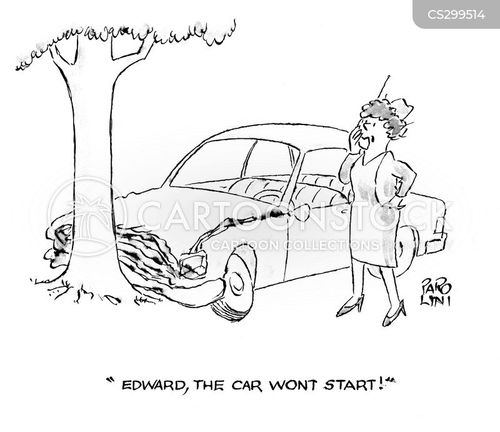 Car Crashes Cartoons and Comics - funny pictures from CartoonStock