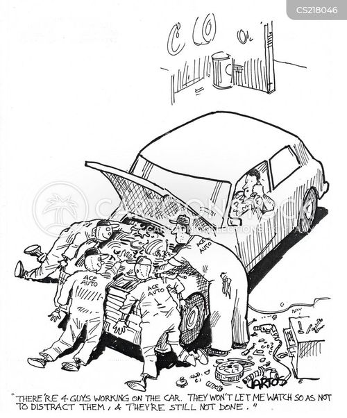 Automobile Repair Cartoons and Comics - funny pictures from CartoonStock