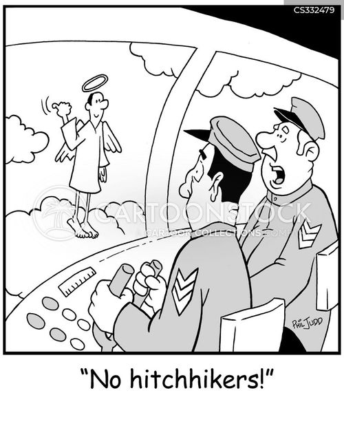 Thumb A Lift Cartoons and Comics - funny pictures from CartoonStock