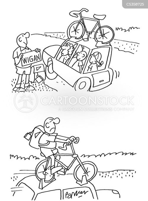 Hitching A Lift Cartoons and Comics - funny pictures from CartoonStock