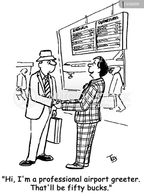 Greeter Cartoons and Comics - funny pictures from CartoonStock