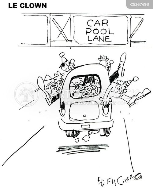 Clown Car Cartoons and Comics - funny pictures from CartoonStock