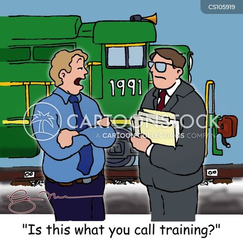 Train Station Cartoons and Comics - funny pictures from CartoonStock