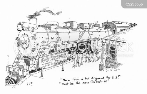 Locomotives Cartoons and Comics - funny pictures from CartoonStock