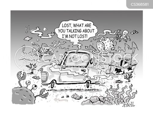 Getting Directions Cartoons and Comics - funny pictures from CartoonStock