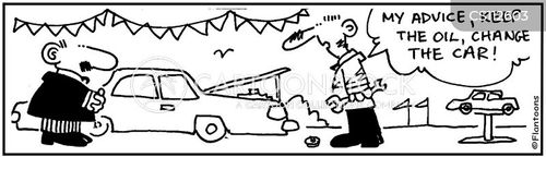 Oil Change Cartoons and Comics - funny pictures from CartoonStock