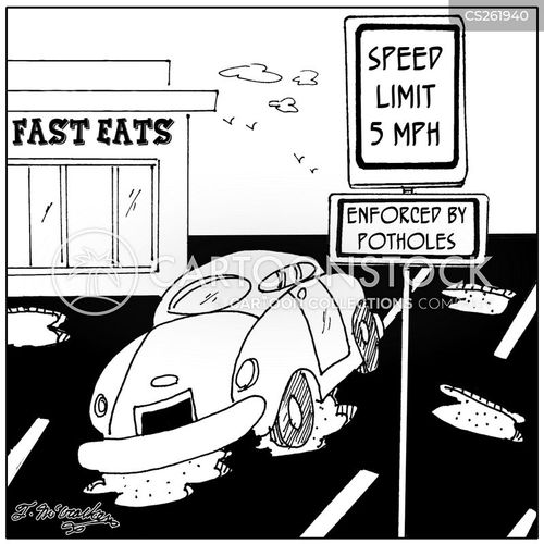 Road Surface Cartoons and Comics - funny pictures from CartoonStock