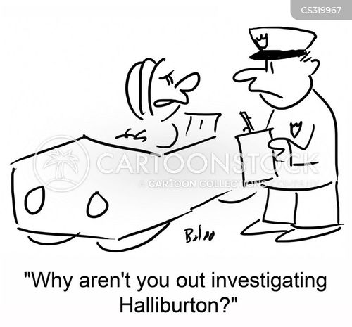 Halliburton Cartoons and Comics - funny pictures from CartoonStock