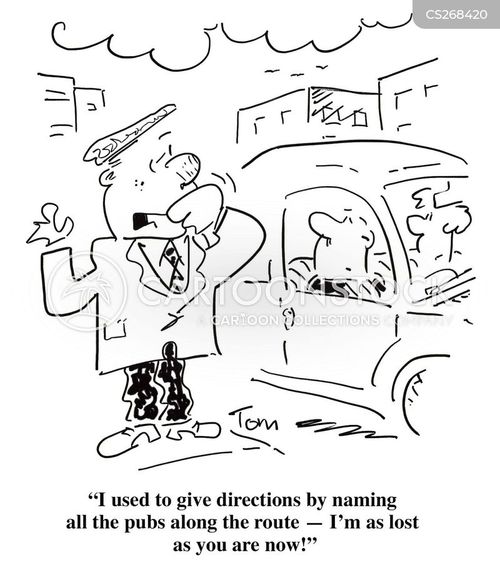 Giving Directions Cartoons and Comics - funny pictures from CartoonStock