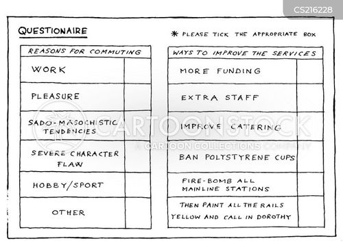 Questionaire Cartoons and Comics - funny pictures from CartoonStock