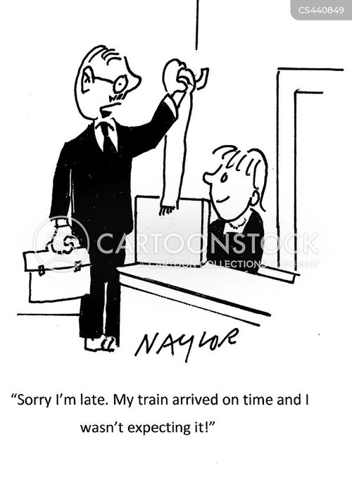 Railway Timetable Cartoons and Comics - funny pictures from CartoonStock