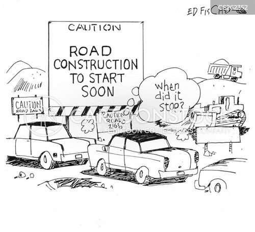 Road Working Cartoons and Comics - funny pictures from CartoonStock