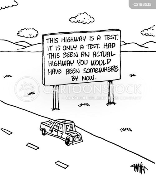 Highway Sign Cartoons and Comics - funny pictures from CartoonStock