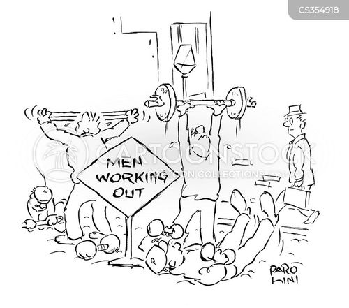 Working Out Cartoons and Comics - funny pictures from CartoonStock