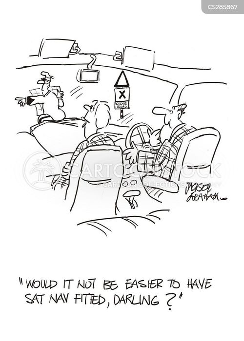 Navigational System Cartoons and Comics - funny pictures from CartoonStock