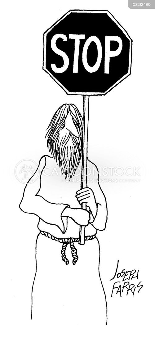 Road Signs Cartoons and Comics - funny pictures from CartoonStock