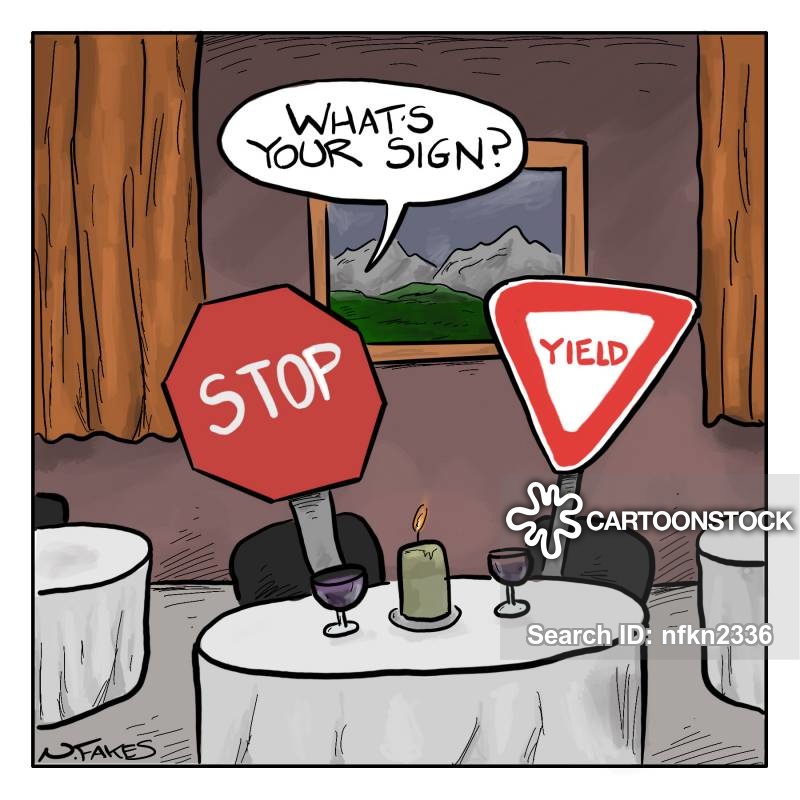 Yield Sign Cartoons and Comics - funny pictures from CartoonStock