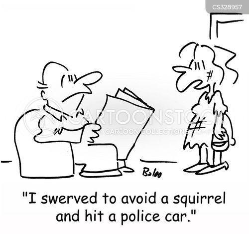 Police Car Cartoons and Comics - funny pictures from CartoonStock