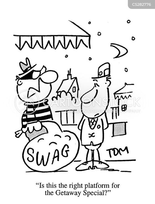 Getaway Cats Cartoons and Comics - funny pictures from CartoonStock