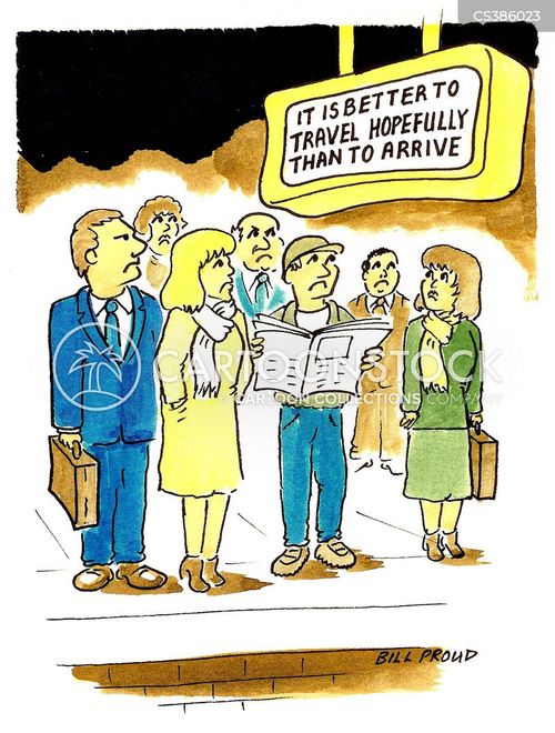 Train Station Cartoons and Comics - funny pictures from CartoonStock