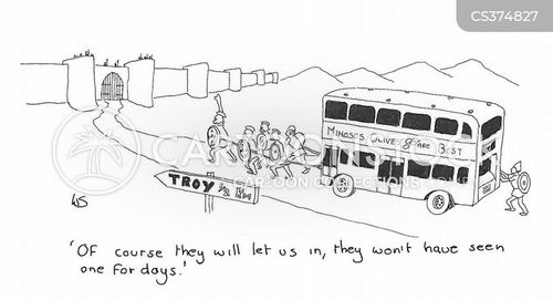 Homer's Iliad Cartoons and Comics - funny pictures from CartoonStock