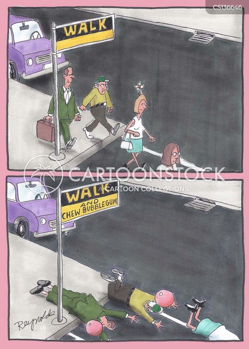 Gum On Pavement Cartoons and Comics - funny pictures from CartoonStock