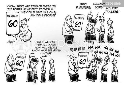 Speed Sign Cartoons and Comics - funny pictures from CartoonStock