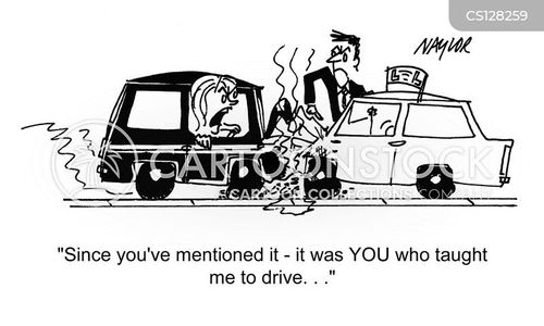 Woman Driver Cartoons and Comics - funny pictures from CartoonStock