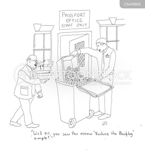 Backlog Cartoons and Comics - funny pictures from CartoonStock