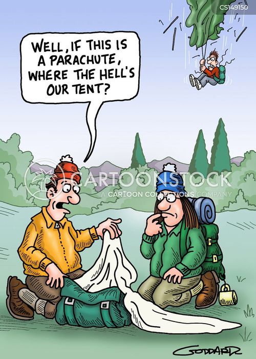 Striped Tent Cartoons and Comics - funny pictures from CartoonStock