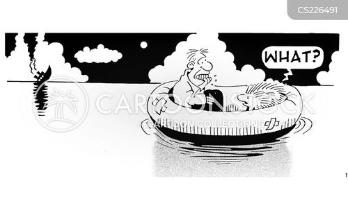 Rescue Dinghy Cartoons and Comics - funny pictures from CartoonStock