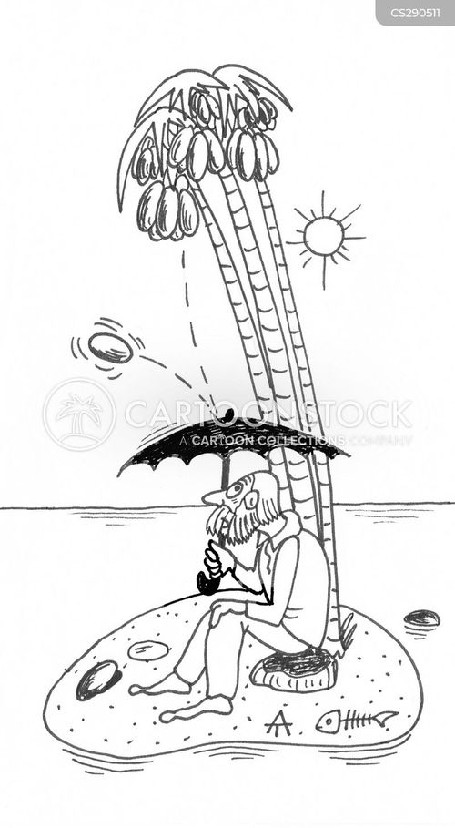 Falling Coconut Cartoons and Comics - funny pictures from CartoonStock