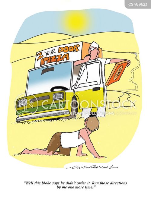 Takeaway Driver Cartoons and Comics - funny pictures from CartoonStock