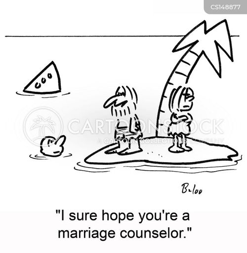 Desert Island Couple Cartoons and Comics - funny pictures from CartoonStock