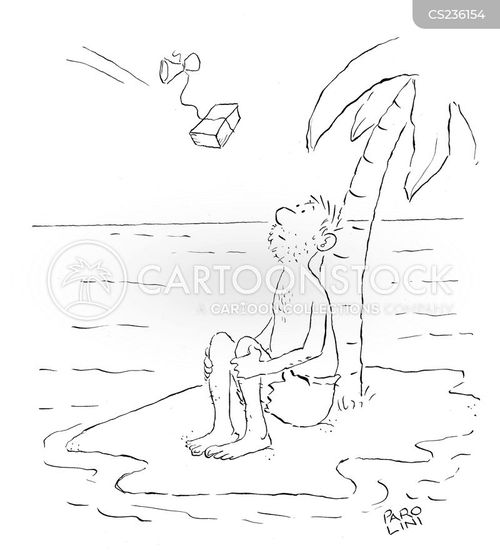 Message In The Sand Cartoons and Comics - funny pictures from CartoonStock