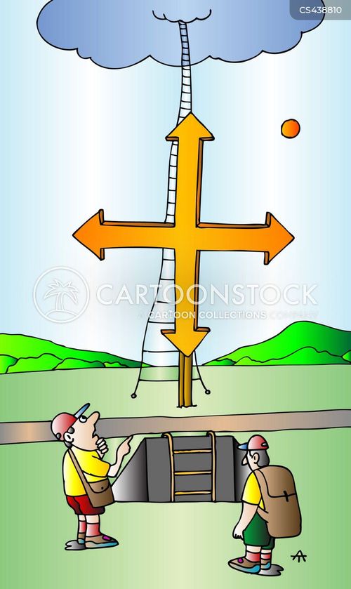 Pathway Cartoons and Comics - funny pictures from CartoonStock