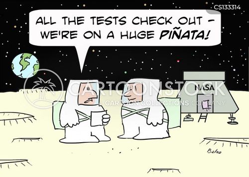 Landing Modules Cartoons and Comics - funny pictures from CartoonStock