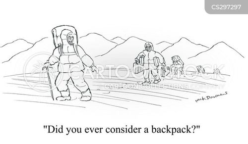 Backpack Cartoons and Comics - funny pictures from CartoonStock