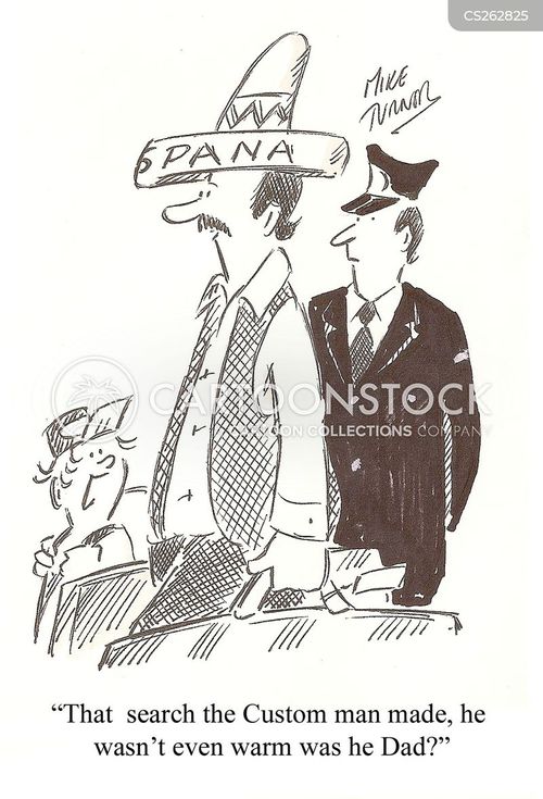 Customs Check Cartoons and Comics - funny pictures from CartoonStock