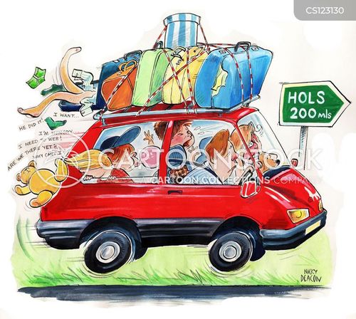 Driving With Kids Cartoons and Comics - funny pictures from CartoonStock